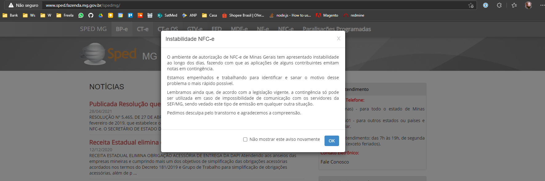 Problemas no envio de NFC-e no estado MG · Issue #224 · Samuel-Oliveira/Java_NFe · GitHub