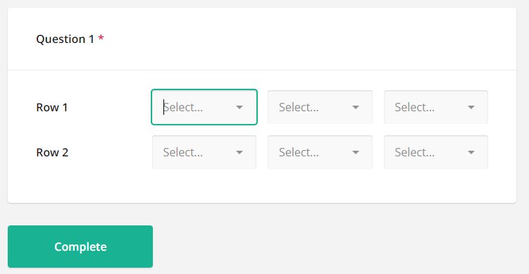 Matrix Dropdown - Column headers appear regardless of the disabled showHeader option · Issue ...