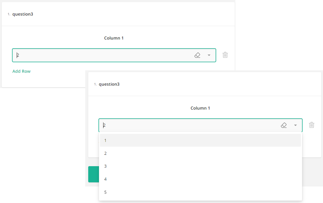 A Matrix Dropdown doesn't highlight a value as selected when using the setRowValue function ...