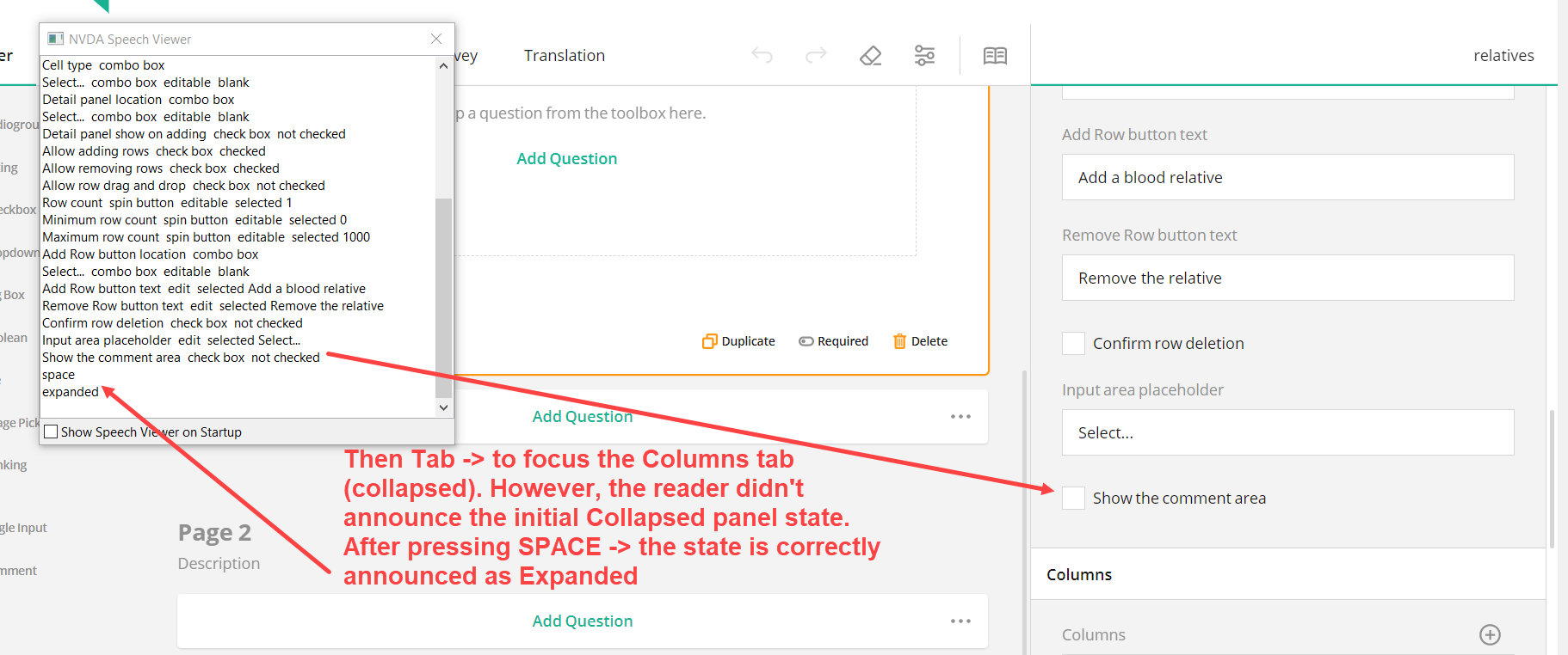 Screen Reader doesn't announce a Property Grid panel state - expanded or collapsed · Issue #3679 ...