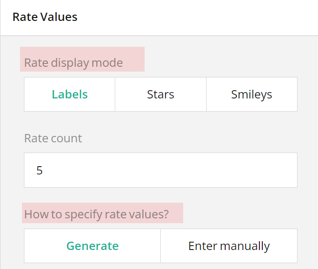 The 'Rate display mode' and 'How to specify rate values?' translation entries are not available ...