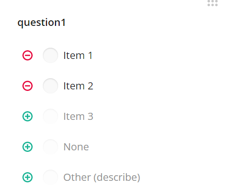 Limit the number of radio buttons being generated by Survey Creator in SurveyJS library when ...