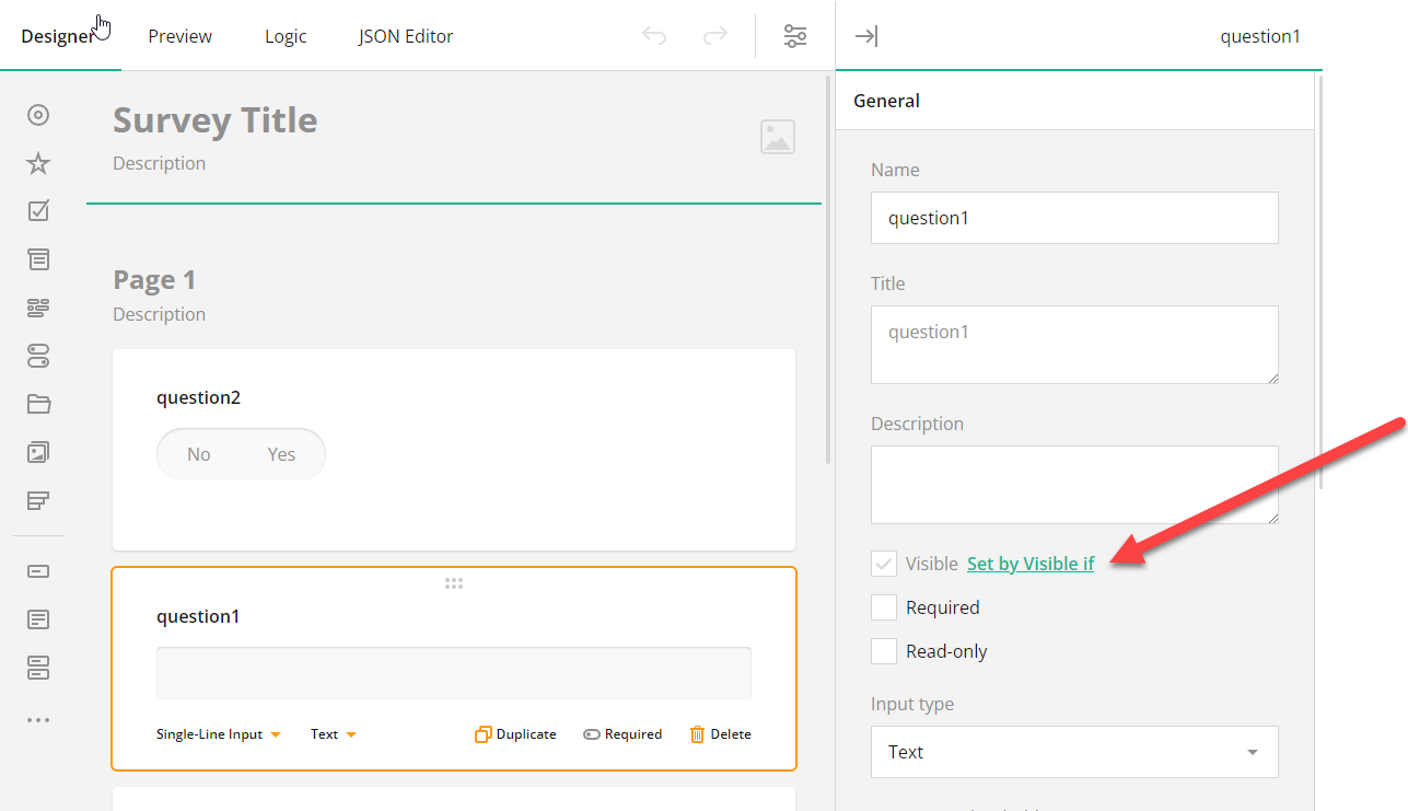 The 'Set by Visible If' link doesn't appear for a Panel · Issue #4407 · surveyjs/survey-creator ...