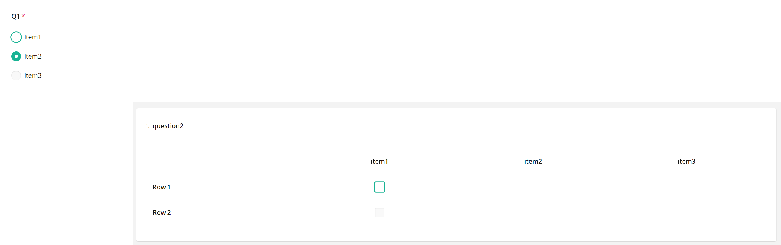 Multi-Selection Matrix - The visibleIf expression doesn't work for a Checkbox column which ...
