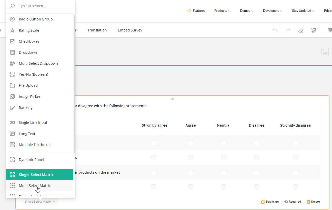 An exception occurs on an attempt to convert a Single-Selection Matrix ...