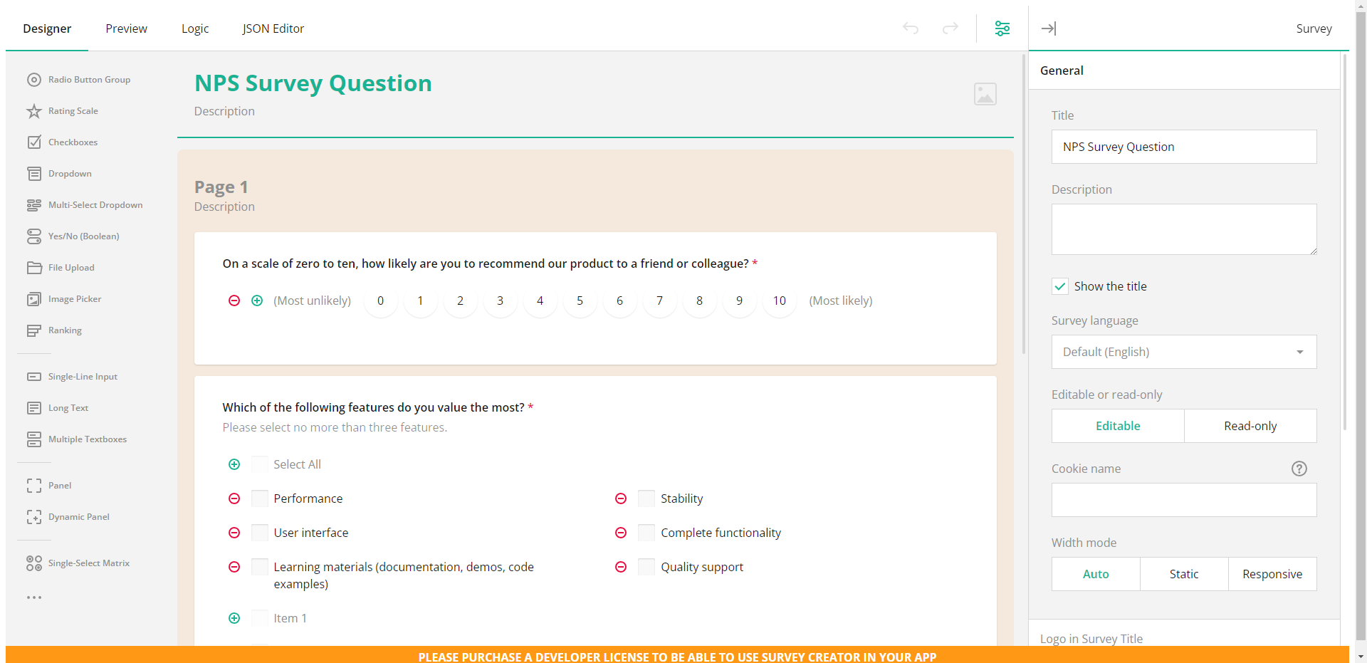Survey creator styling broken causing sidebar to appear at the bottom · Issue #4492 · surveyjs ...
