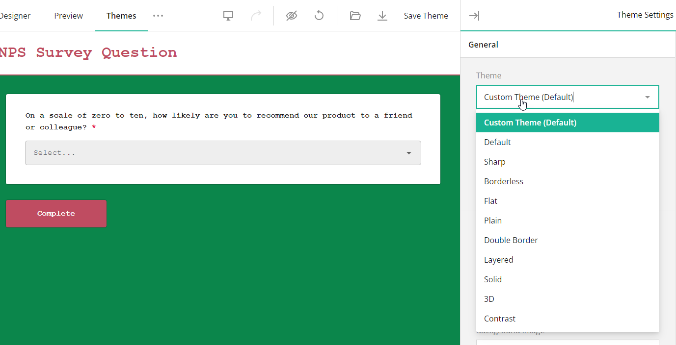Theme Editor - A theme list is not updated immediatelly after a new theme entry was added to the ...