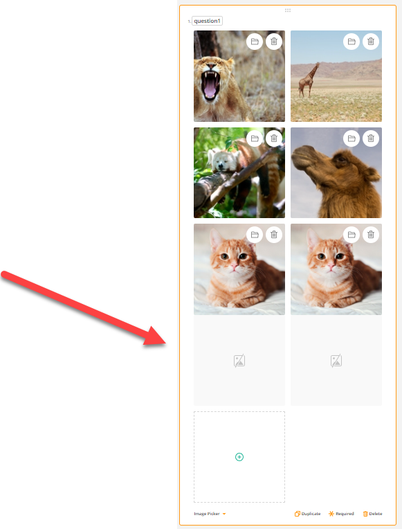Image Picker: Non-existing items appear on the design surface · Issue #4830 · surveyjs/survey ...