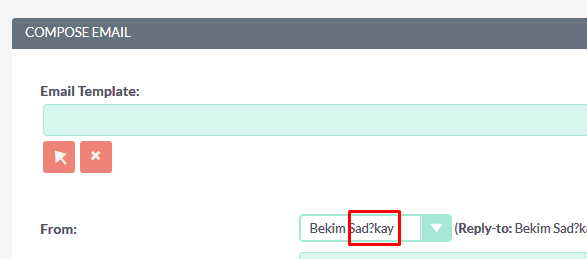 From Dropdown on Email Compose has utf-8 issue · Issue #6340 · salesagility/SuiteCRM · GitHub