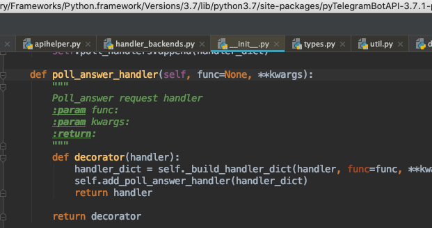 How to get a list of voted users? · Issue #851 · eternnoir/pyTelegramBotAPI · GitHub
