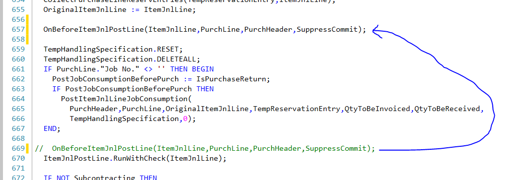 [Event Enhancement and displacement] Codeunit 90 - OnBeforeItemJnlPostLine · Issue #727 ...