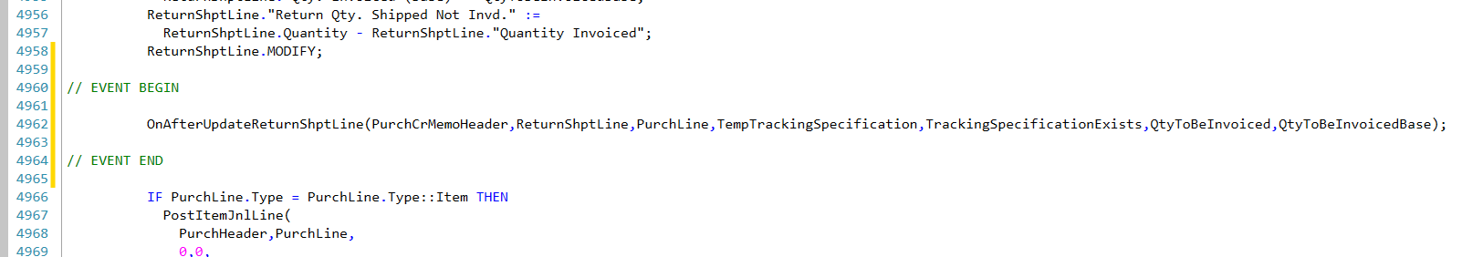 [Event Request] Codeunit 90 - OnAfterUpdateReturnShptLine · Issue #729 · microsoft ...