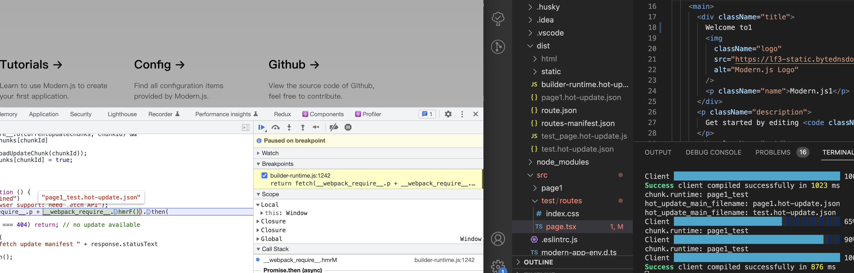 HMR does not work with multiple entries when use modern.js rspack mode · Issue #3026 · web-infra ...