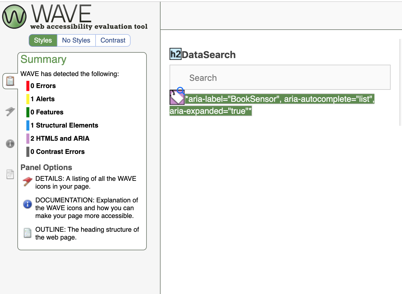 Getting A Form Control Does Not Have A Corresponding Label Error On Datasearch Component When