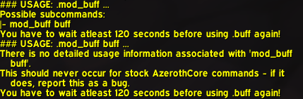 Table command contains data for non-existant command 'buff'. Skipped. · Issue #26 · azerothcore ...