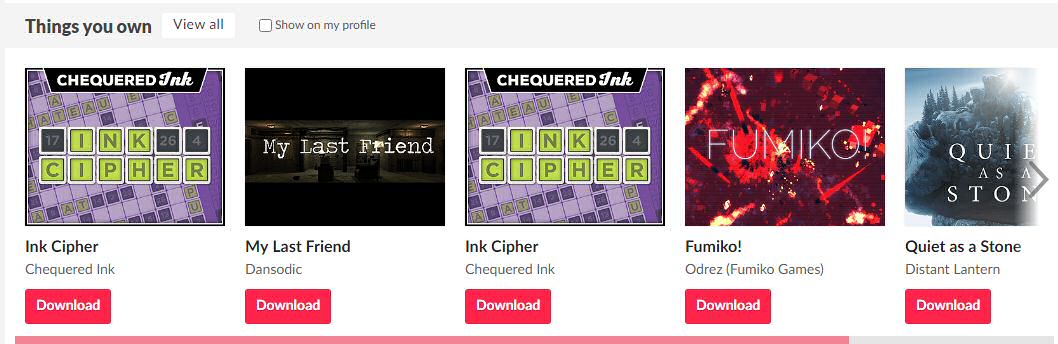 Duplicate entries in "My library" · Issue #1089 · itchio/itch.io · GitHub
