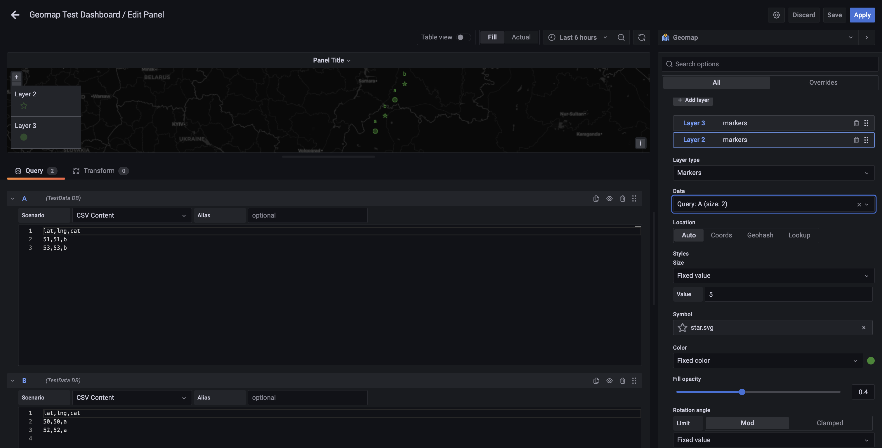 Geomap Multiple Marker Layers · grafana grafana · Discussion #45756 · GitHub