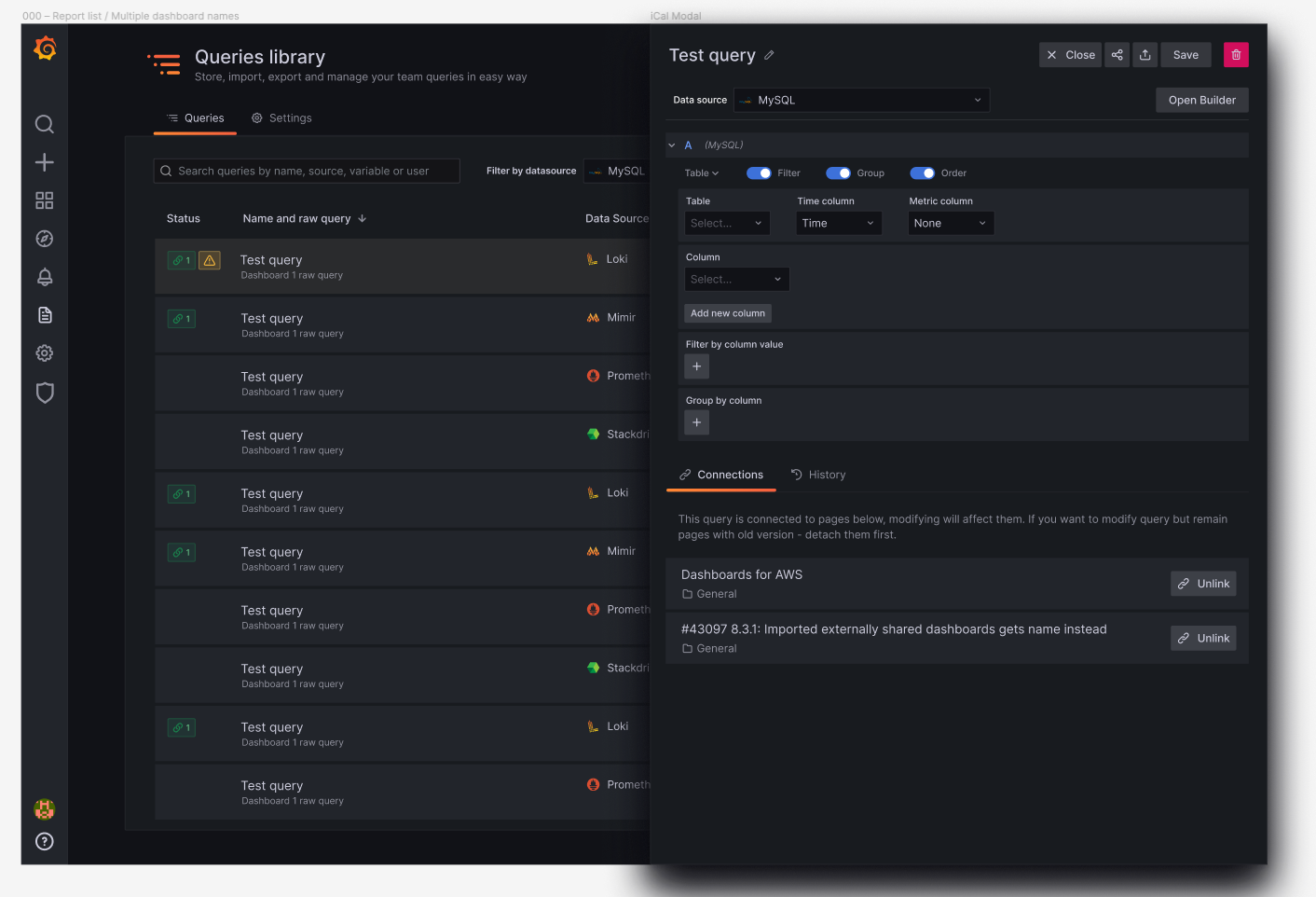 Implement Query Popover Frame · Issue 53695 · Grafanagrafana · Github 