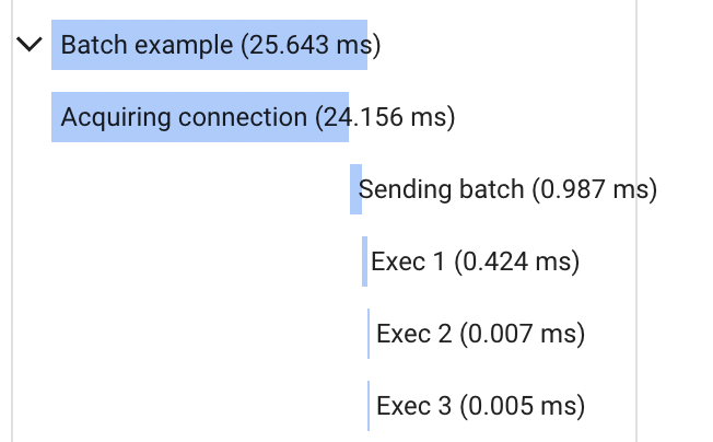 Unattributed latency in pgx.Batch · Issue #1152 · jackc/pgx · GitHub