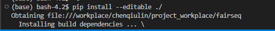 The Command Pip Install Editable Cannot Install Fairseq · Issue 4943 · Facebookresearch