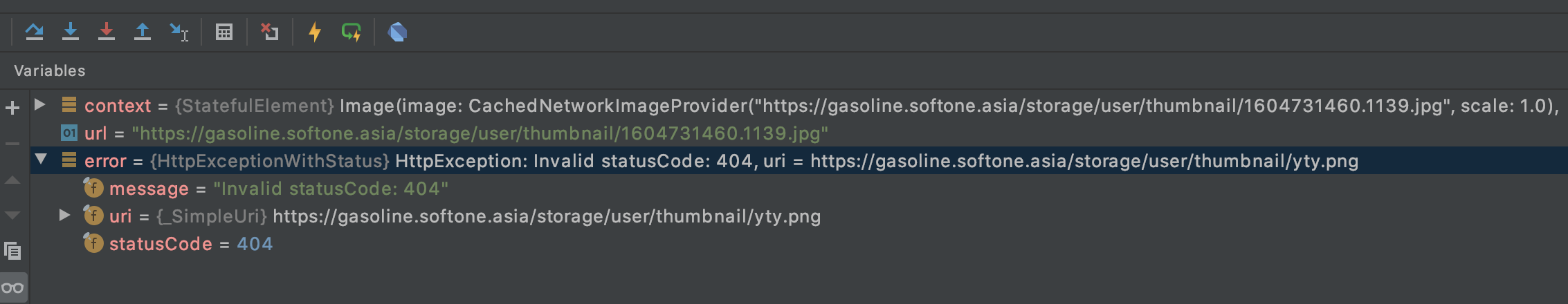 imageUrl not same in error on errorWidget · Issue #500 · Baseflow/flutter_cached_network_image ...