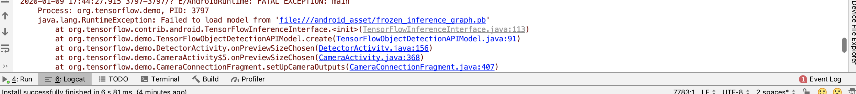 Failed to load model from file:///android_asset/frozen_inference_graph.pb' · Issue #35707 ...