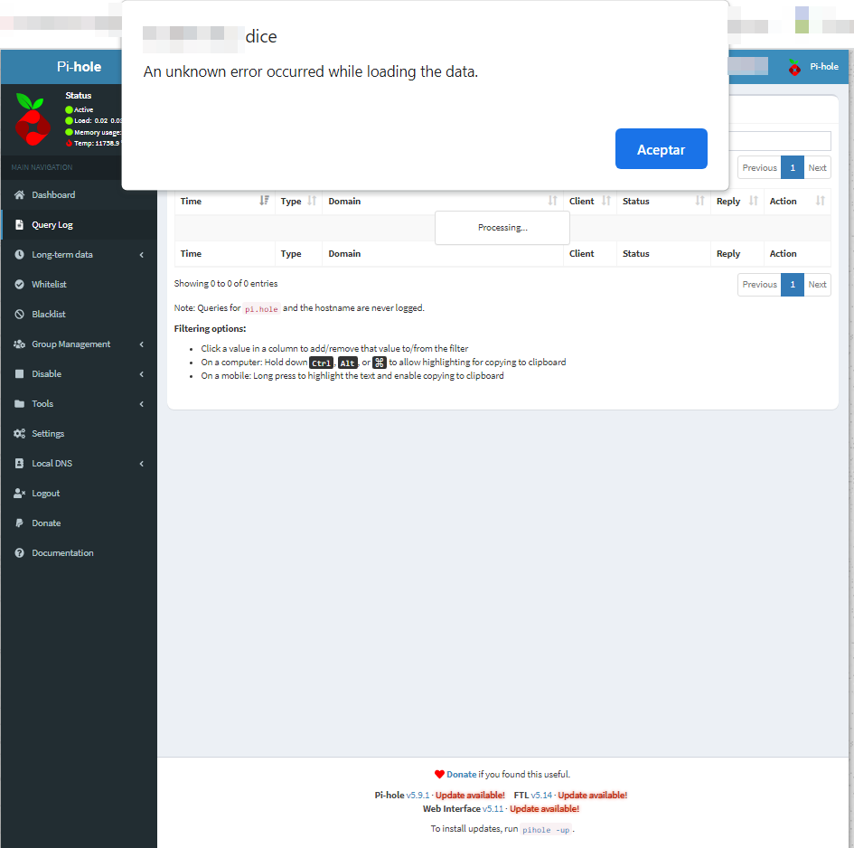 Error 500 on HTTPS while browsing Top Permitted/blocked Domains · Issue ...