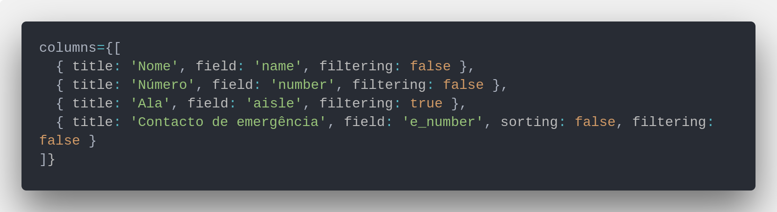 Filtering just one column · Issue #117 · mbrn/material-table · GitHub
