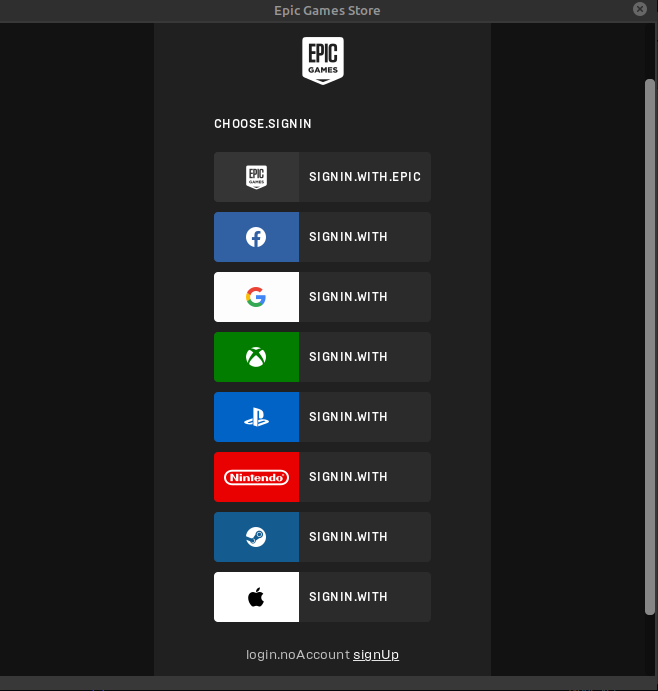 In 0.5.9beta1 Epic Login panel only shows language codes · Issue #3632 ...