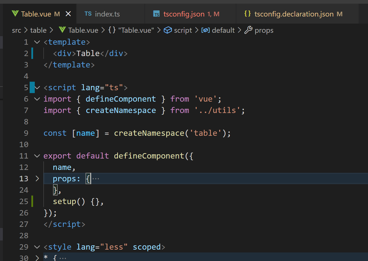 使用vant-cli搭建组件库，使用ts，.vue 文件会被 buildTypeDeclarations 这个任务处理，tsc 直接编译.vue文件 template中的内容丢失了 · ...