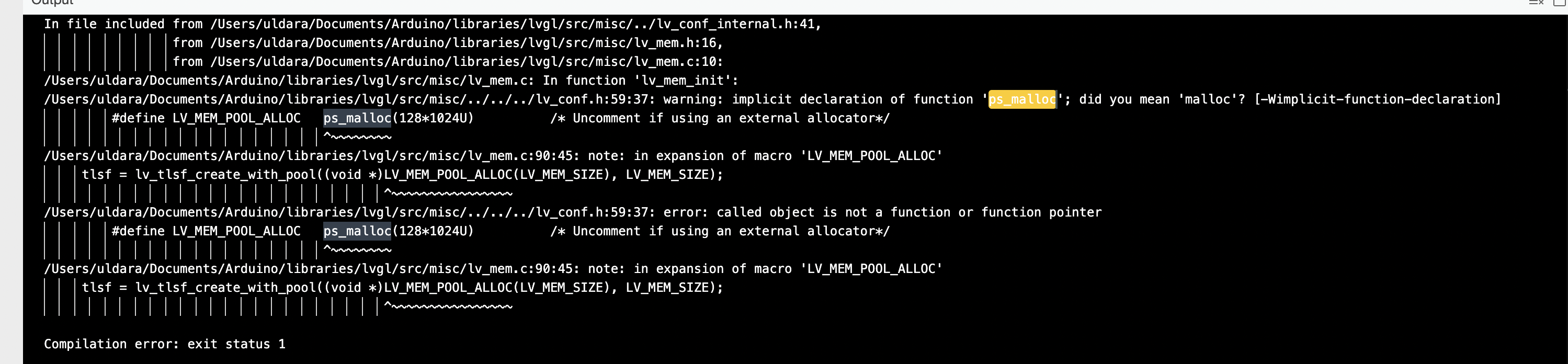 ESP32 PSRAM configure for LVGL · Issue #3244 · lvgl/lvgl · GitHub