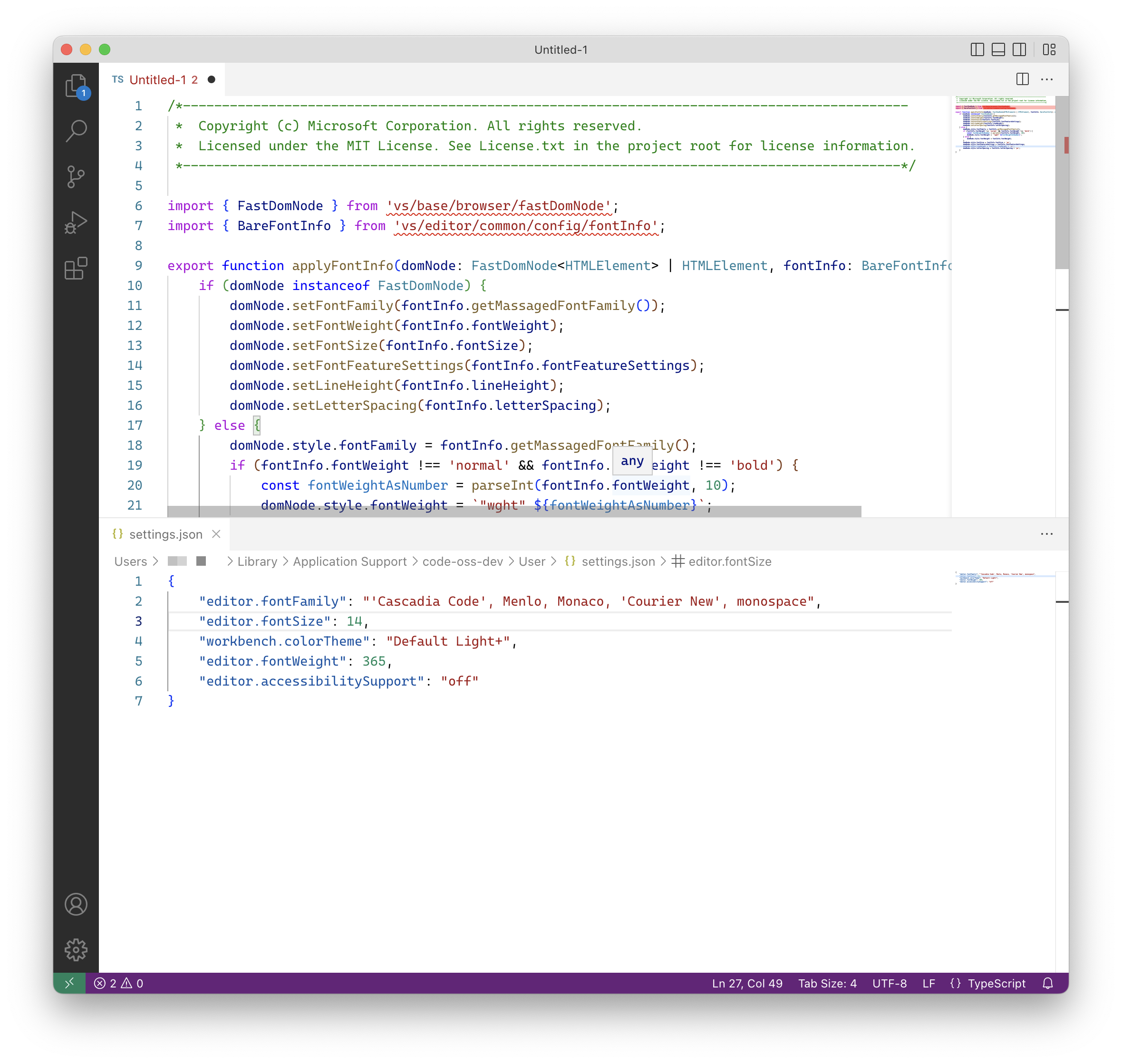 OTVAR fonts: fontWeight/wght conversion fails · Issue #153291 · microsoft/vscode · GitHub