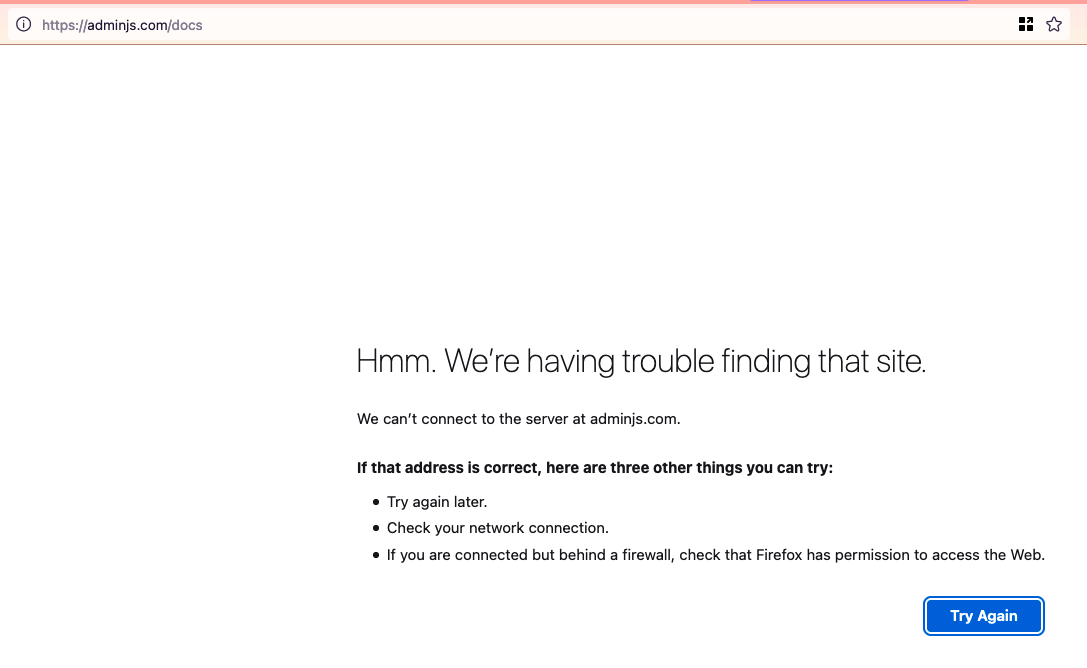 Documentation link in Readme doesn't work · Issue #866 · SoftwareBrothers/adminjs · GitHub