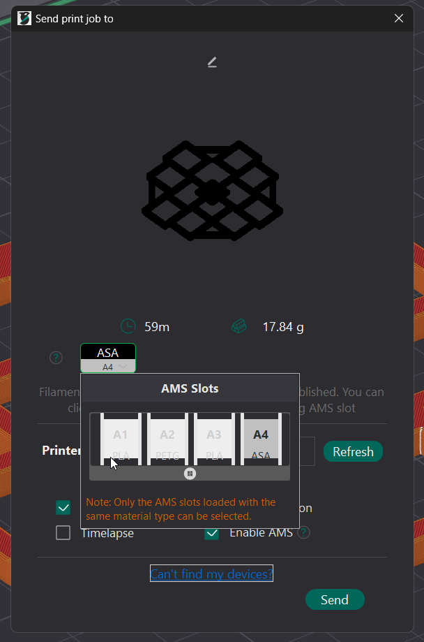 Dark theme unreadable labels on AMS slot menu · Issue #516 · SoftFever/OrcaSlicer · GitHub