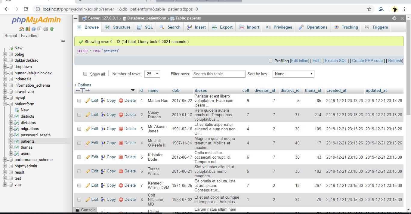 GitHub - Maahi-Alam/PatientForm: Laravel - Division, District and Thana ...