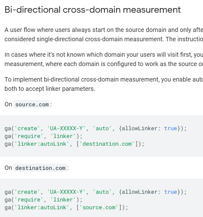 Cross-domain tracking · Issue #296 · react-ga/react-ga · GitHub