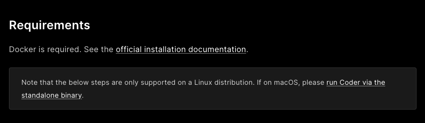 Quickstart Docker on macOS · Issue #5263 · coder/coder · GitHub
