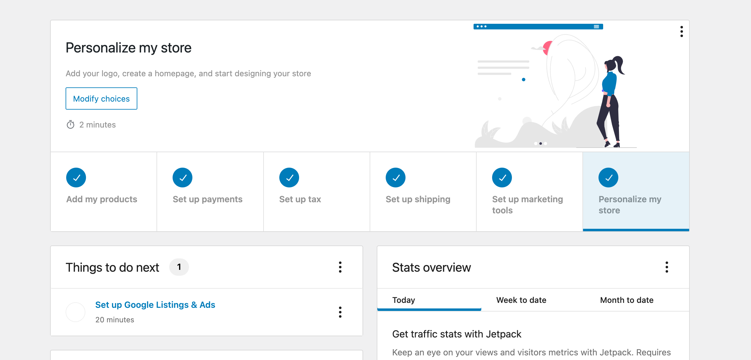 Setup experiment: new task list layout (version 1) · Issue #32165 · woocommerce/woocommerce · GitHub