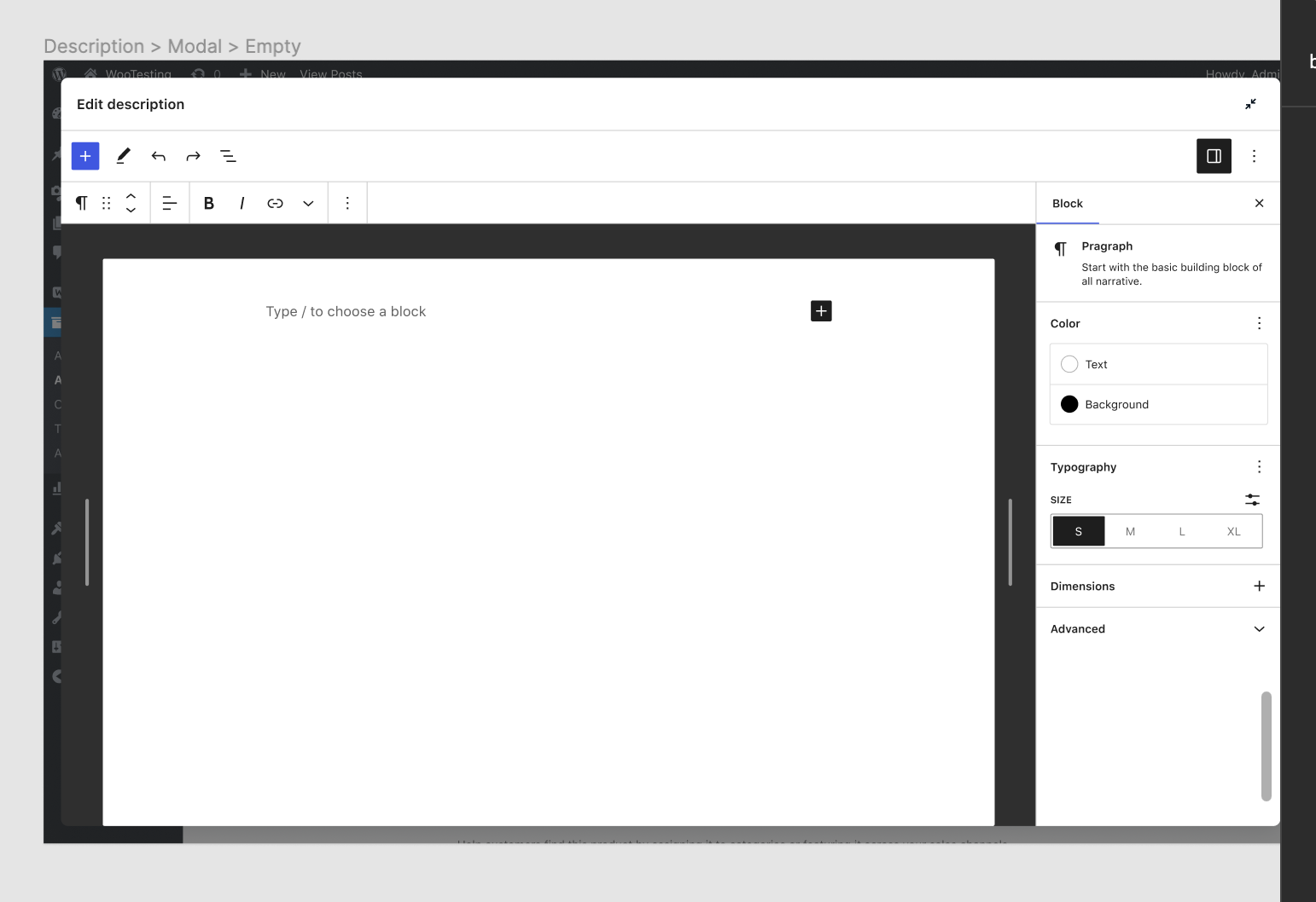[SPIKE] Investigate usage of standalone block editor within Modal ...