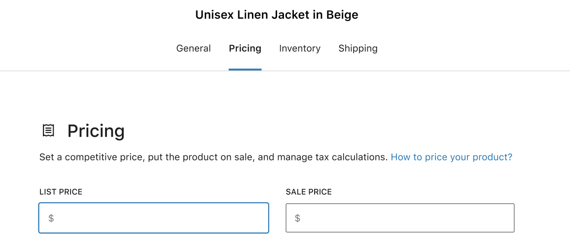 Add Sale Price And List Price Blocks To Pricing Tab With Pricing Section · Issue 37390