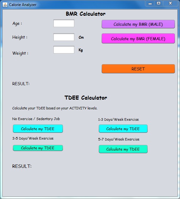 GitHub - siddhesh21/Calorie-Analyzer: It's a minimal Java application ...