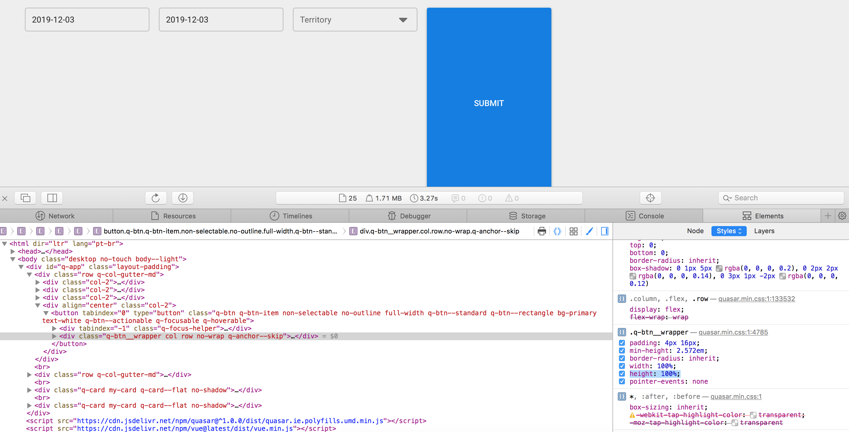 CSS are breaking for the button component in Safari browser · Issue #5783 · quasarframework ...