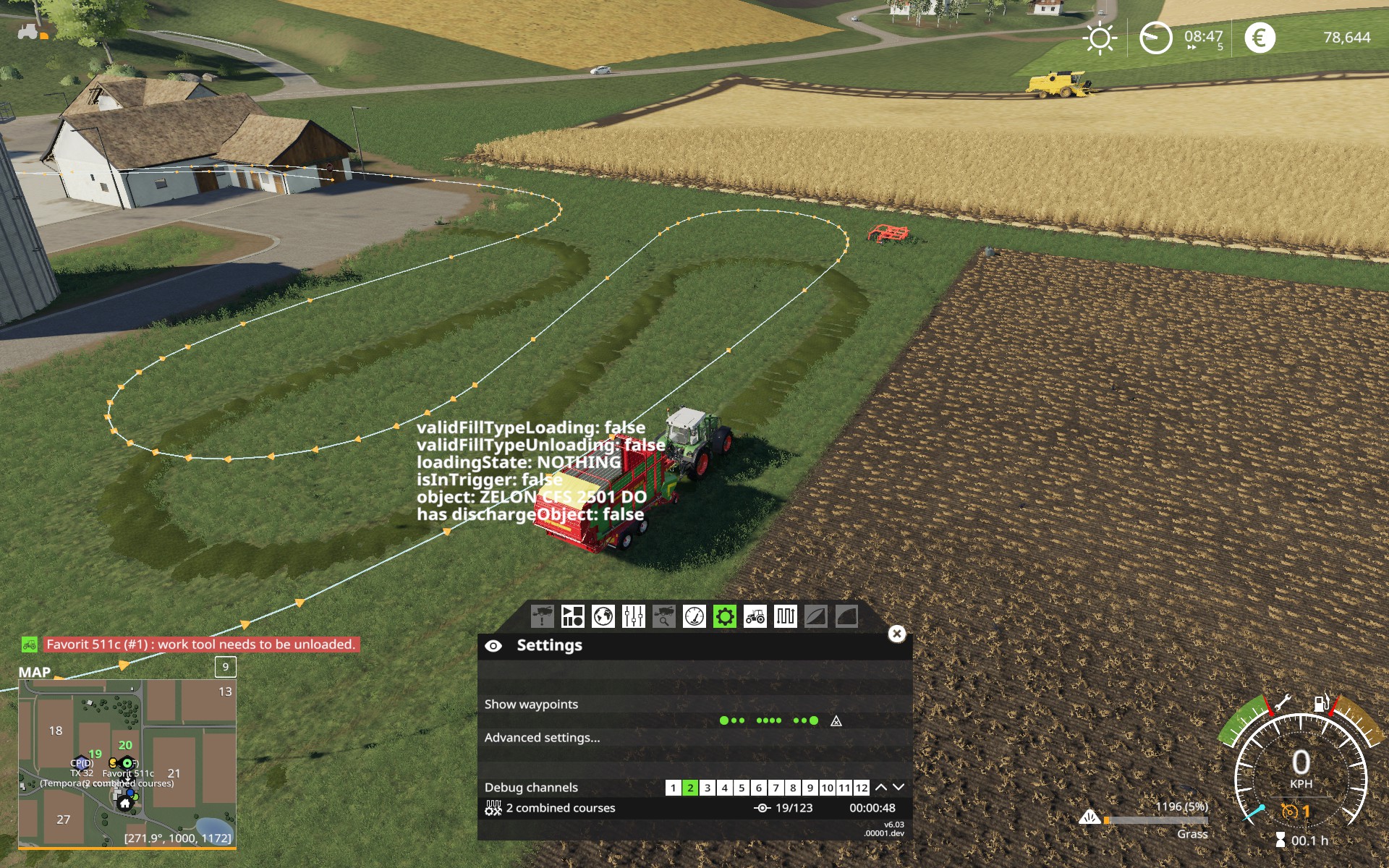 Grass unloading. · Issue #6375 · Courseplay/courseplay · GitHub