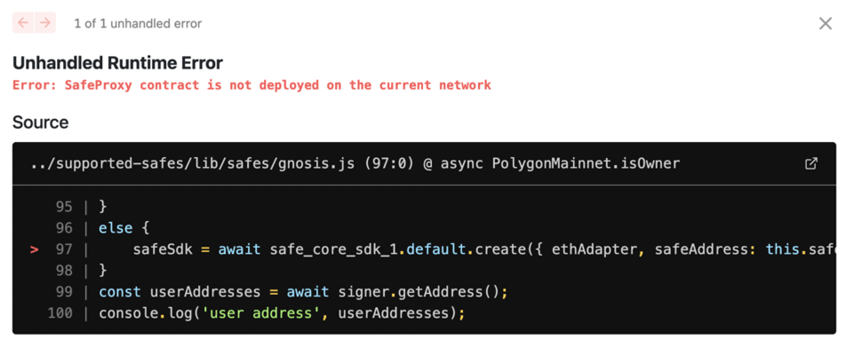 SafeProxy contract is not deployed on the current network - Polygon Mainnet · Issue #311 · safe ...