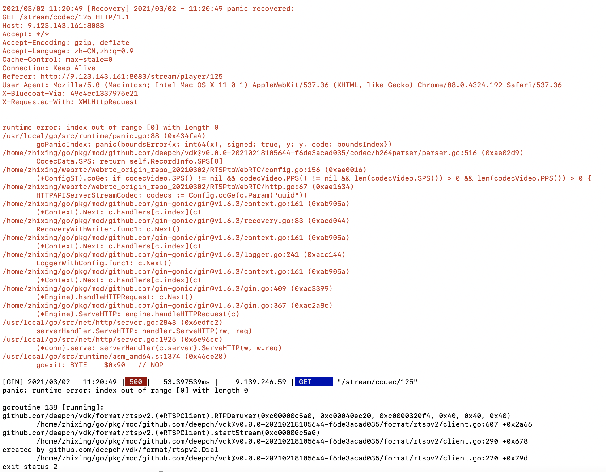 Crash · Issue #75 · deepch/RTSPtoWebRTC · GitHub