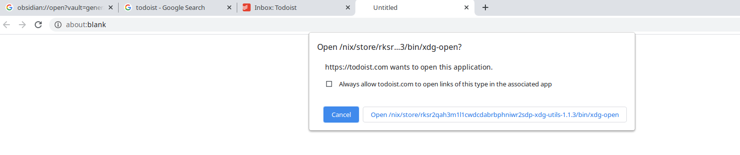 Issues with external protocol handling · Issue #1584 · minbrowser/min · GitHub