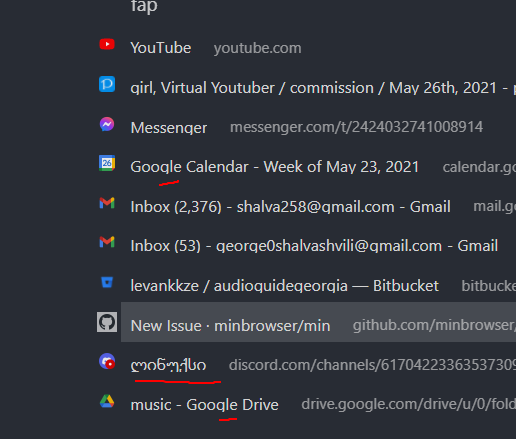font miss aligned and cut off in Task View · Issue #1625 · minbrowser/min · GitHub