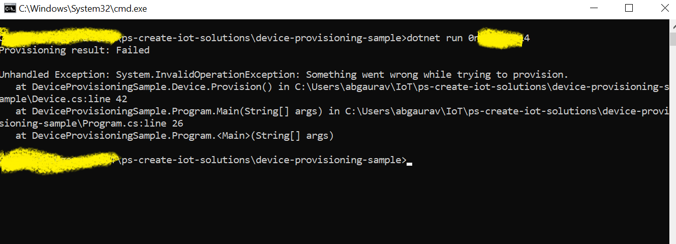 IotHubUnauthorizedAccess on device provisioning · Issue #898 · Azure/azure-iot-sdk-csharp · GitHub