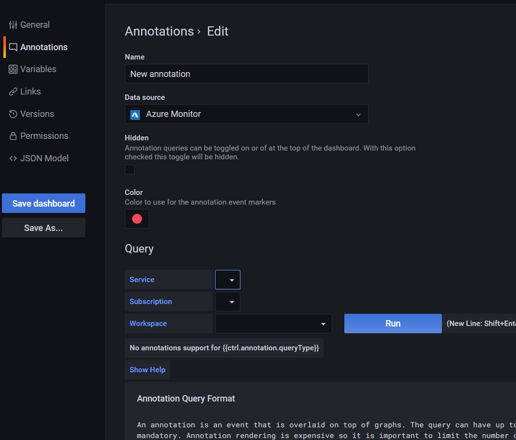Annotations don't work against Azure Monitor · Issue #37121 · grafana/grafana · GitHub